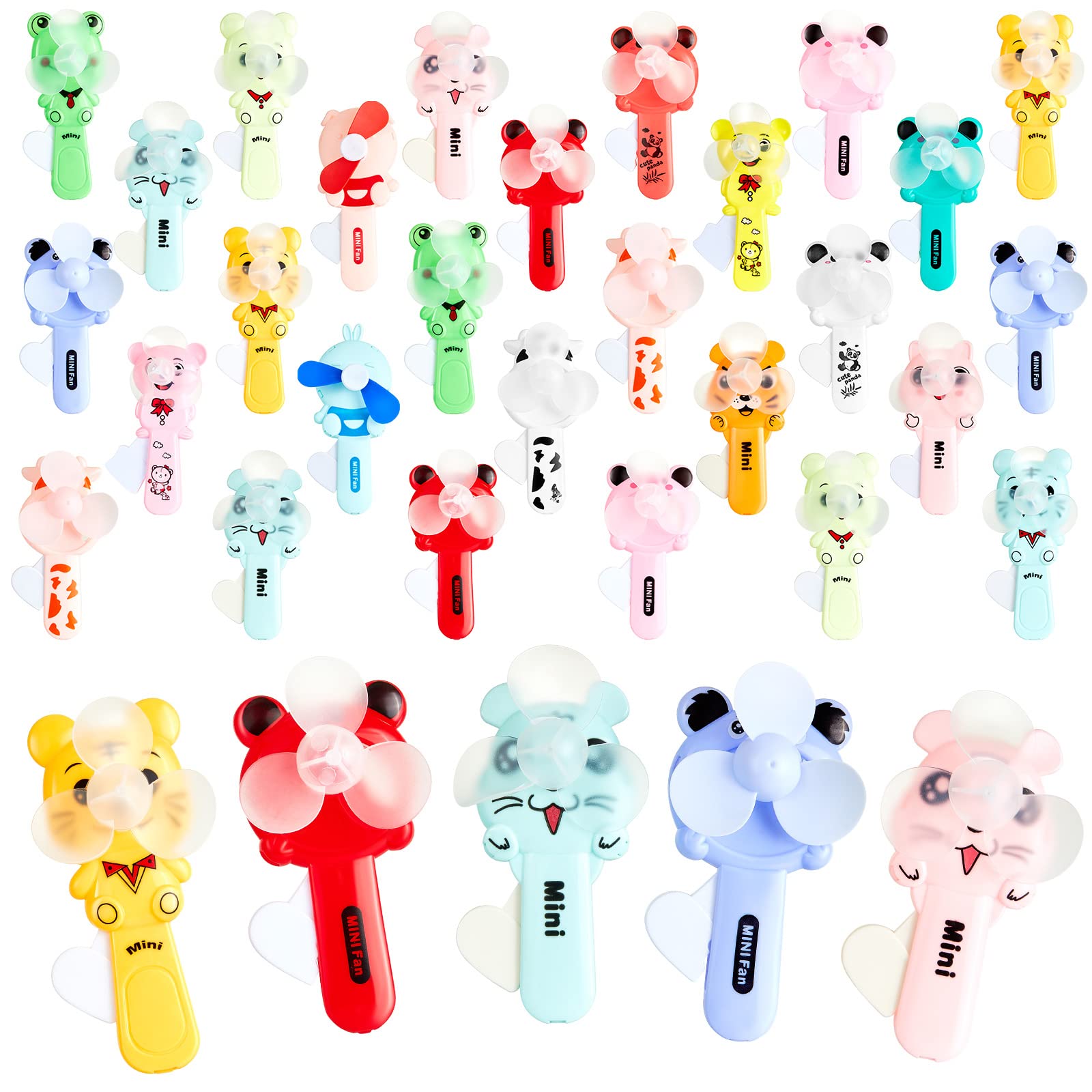 Amazon.com: Retisee Mini Portable Fan Bulk Cute Summer Kids Fans Party ...