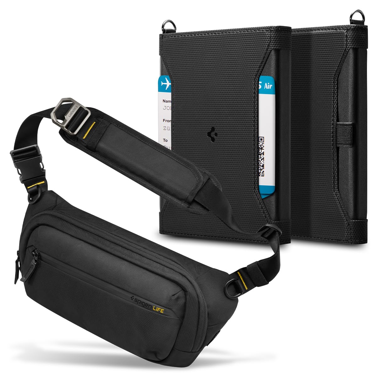 Amazon.com | Spigen Life Passport Holder with KD410 Sling Bag ...
