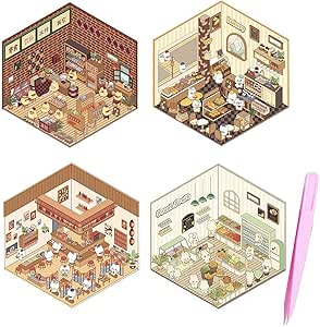 Amazon.com: DIY 3D House Stickers, Room Sticker Book, Make Your Own ...