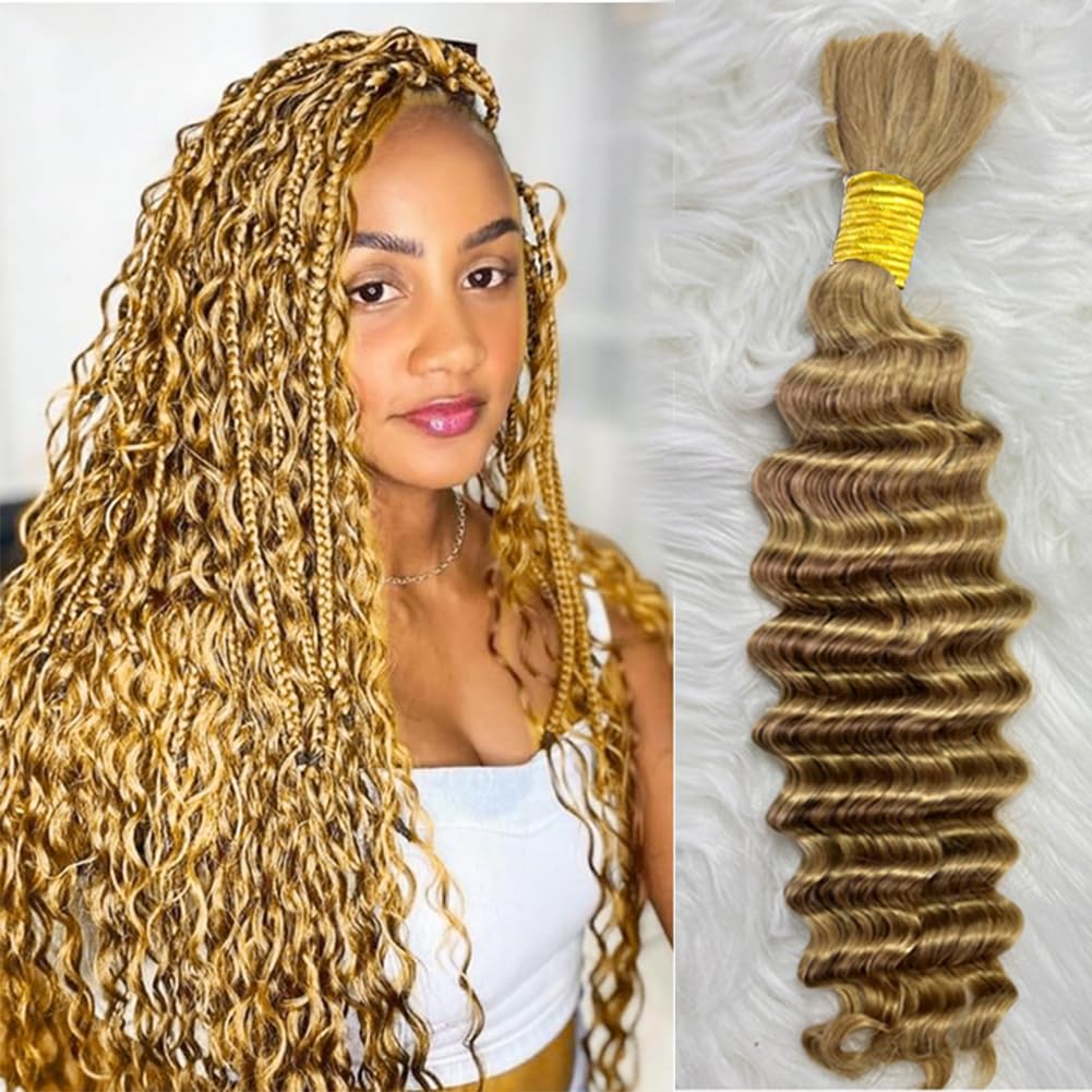 Amazon.com : Kiss darling LASHES Deep Bulk for Braiding Human Hair ...