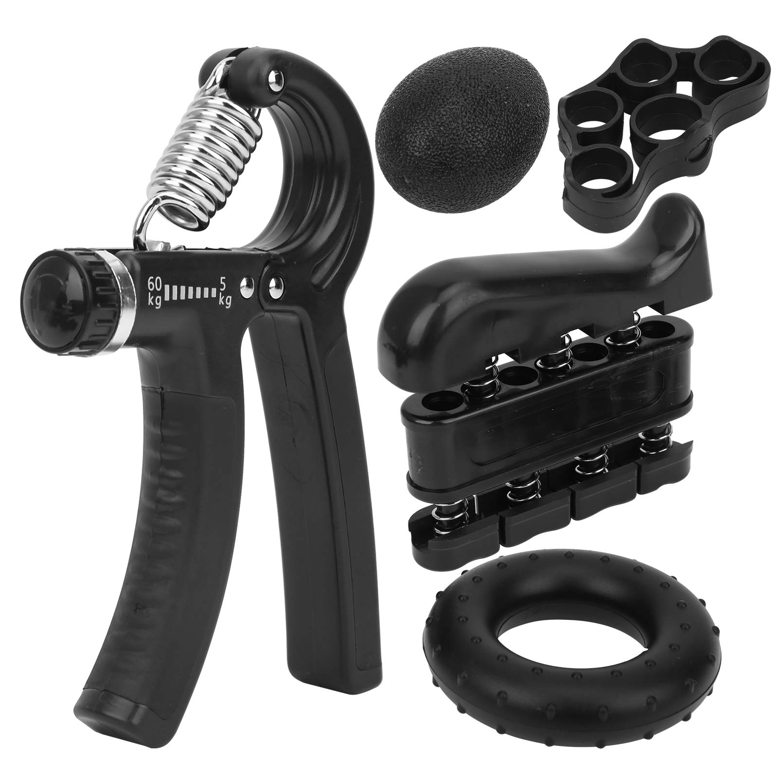Buy Hand Grip Strengthener Kit (5 Pack), 5kg-60kg Adjustable Resistance ...