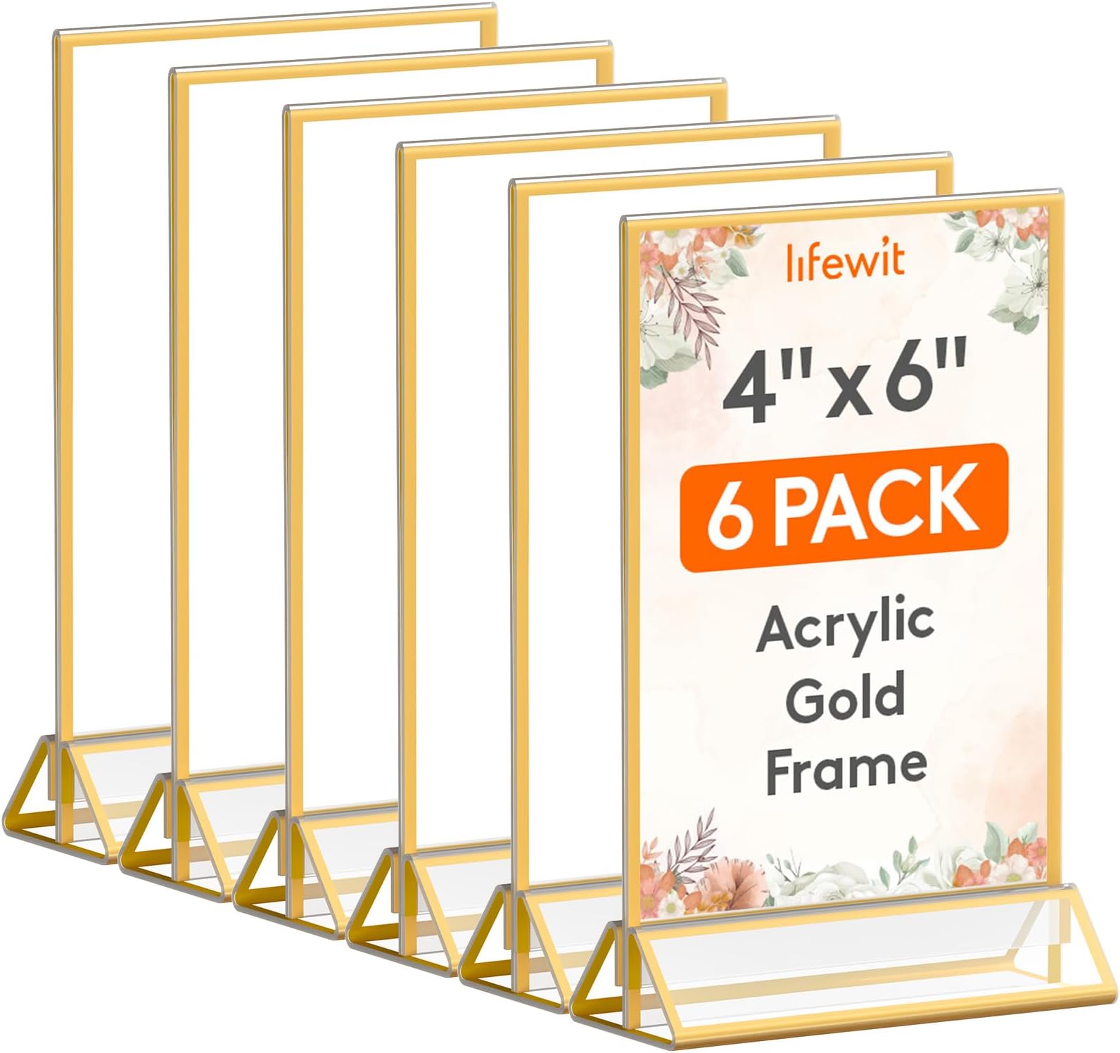 Amazon.com: 4x6 Inch Arch Acrylic Sign with Clear Stand-10 Pack Blank ...