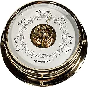 Amazon.com : SJLEO Barometer Dial Type Barometer Features an Adjustable ...