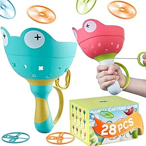 Amazon.com: Flying Disc Launcher - 2 Launchers & 28 Discs, Outdoor Toys ...