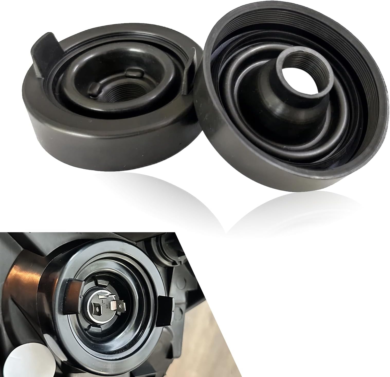 Amazon.com: Jewkot 2 PCS Car Spotlight Dust Cover, 3.14" x 0.86" Rubber ...