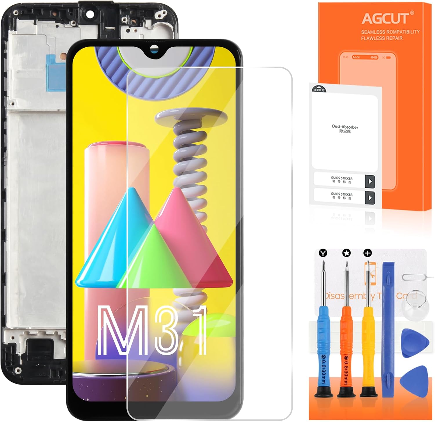 Amazon.com: Screen Replacement for Samsung Galaxy M31 M315 LCD for SM ...