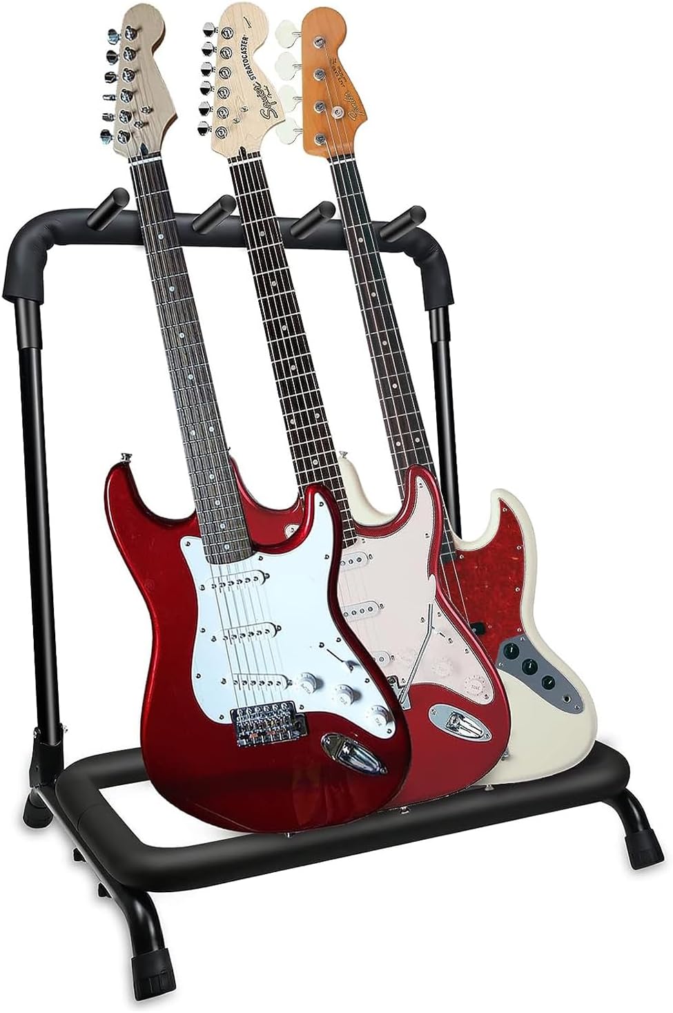Amazon.com: Flexzion Metal Construction Foldable 5 Guitar Rack ...
