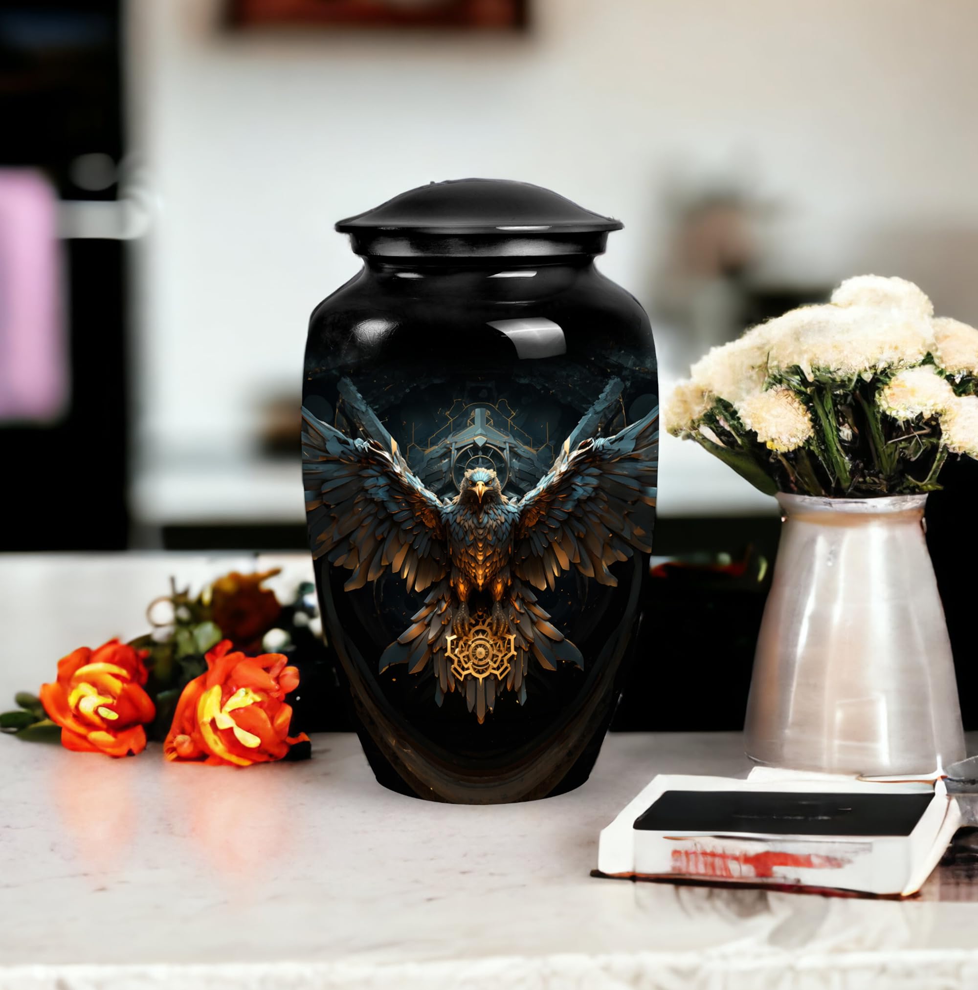 Snapklik.com : Eagle Guarding The Soul Gate Urn For Adult Ashes ...