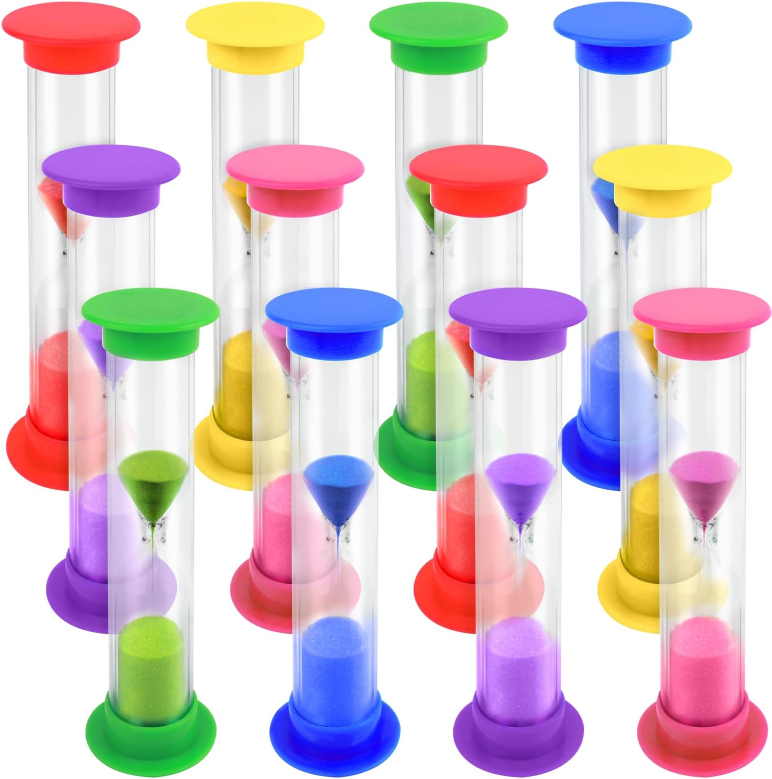 Amazon.com: 2 Minute Sand Timer Set for Brushing Teeth Pack of 6 ...