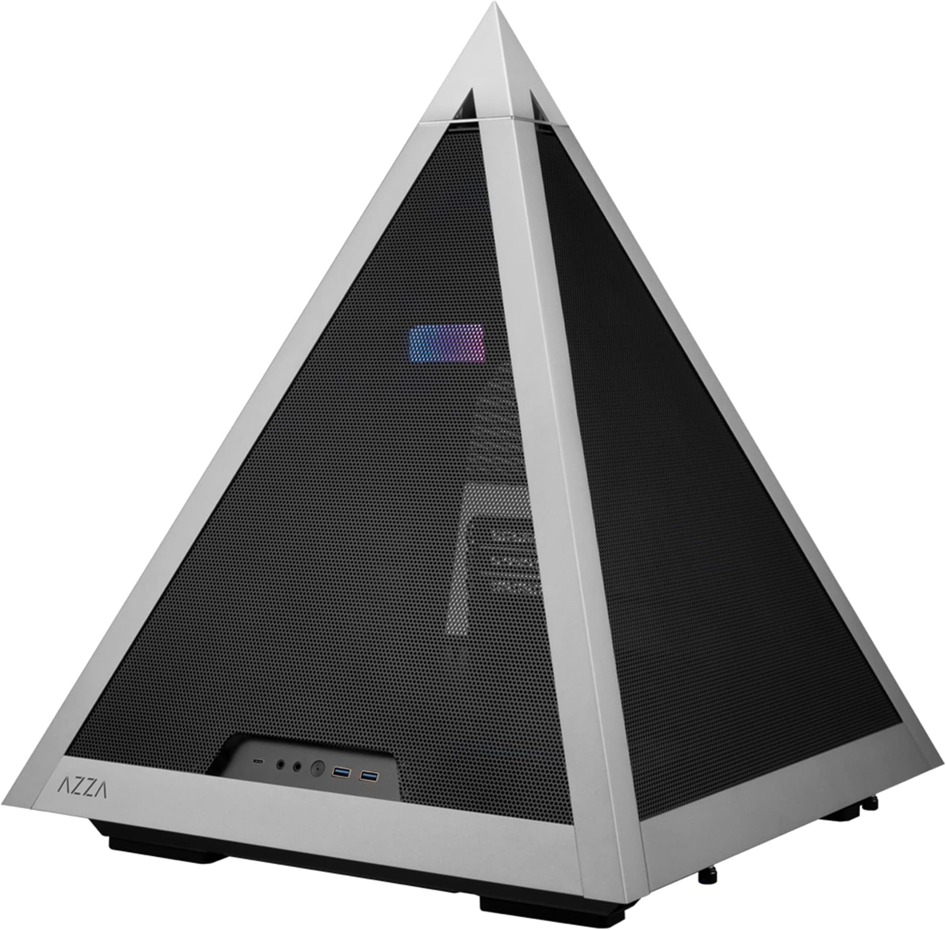 Amazon.com: AZZA Pyramid Mesh PC Case - ATX Pyramid Enclosure with Mesh ...