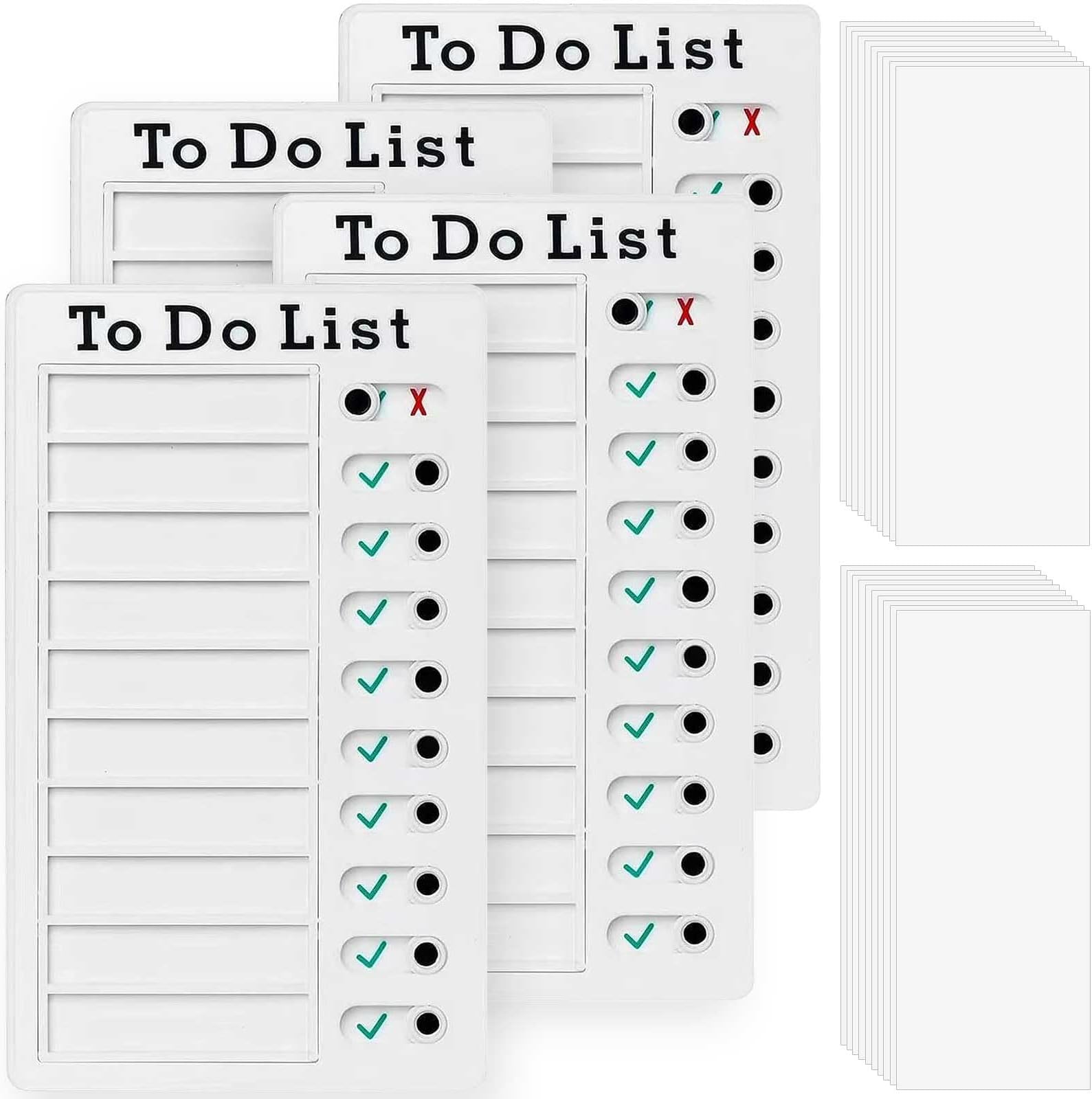 Amazon.com : 4 Pcs Daily Chore Chart for Multiple Kids, to Do List ...