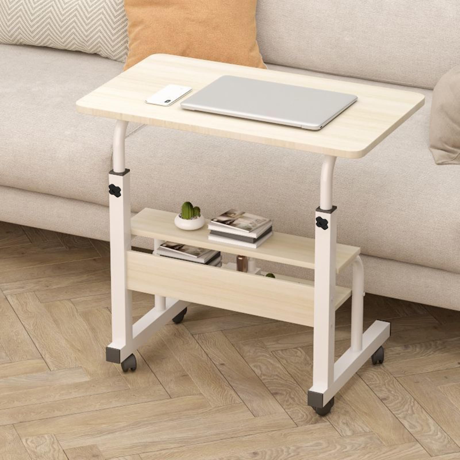 Amazon.com: gibxiyza Standing Desk Adjustable Height Rolling Desk ...