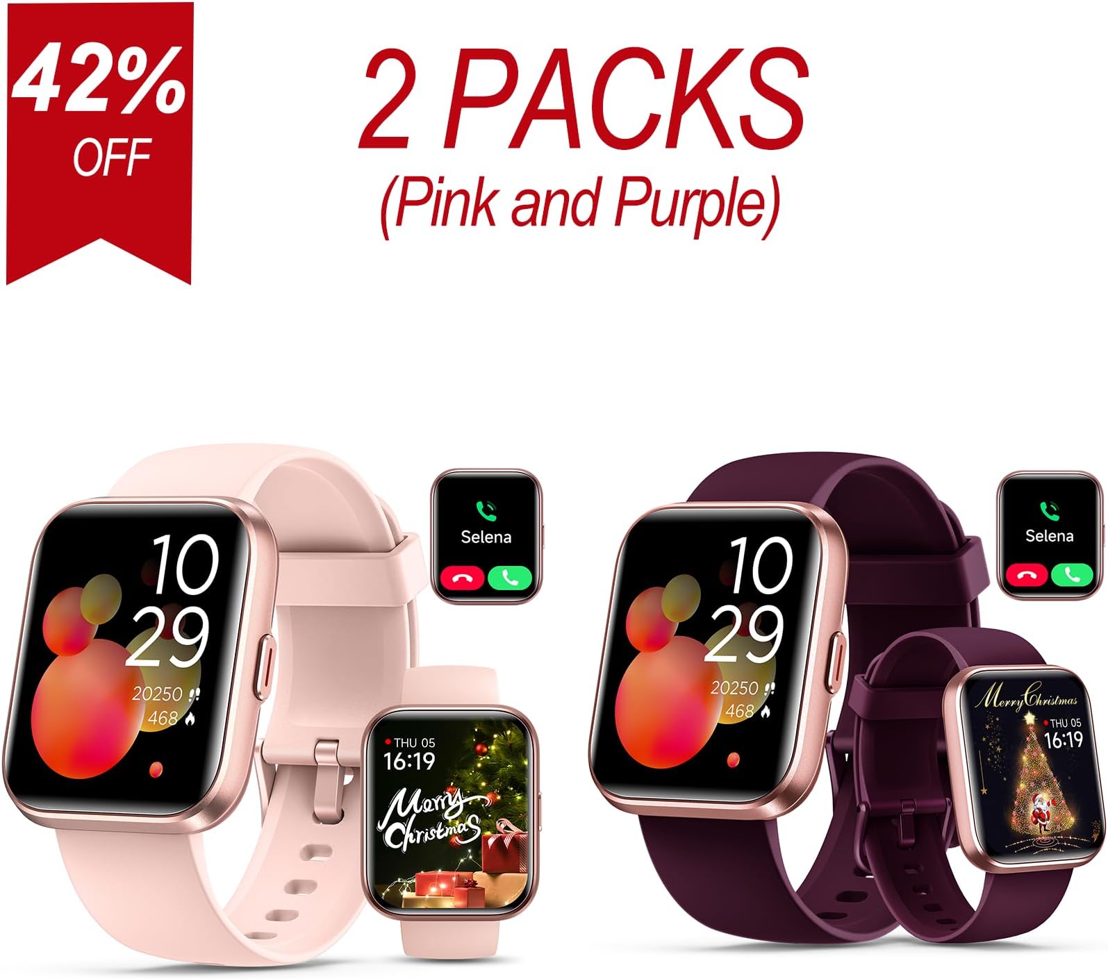 Amazon.com: Smart Watch for Women Answer/Make Calls, 1.8'' Fitness ...