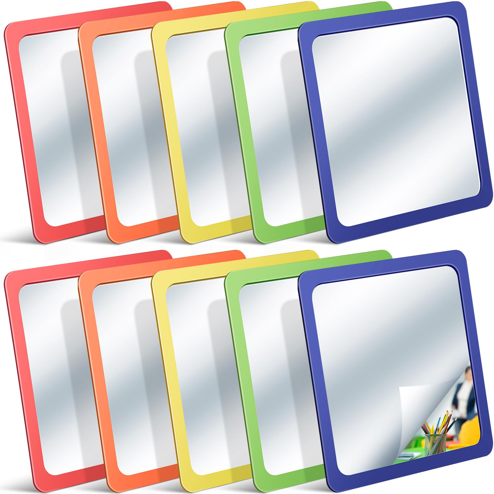 Amazon.com: Dandat 10 Pcs Small Mirrors for Kids 6 x 6 Inch Square ...