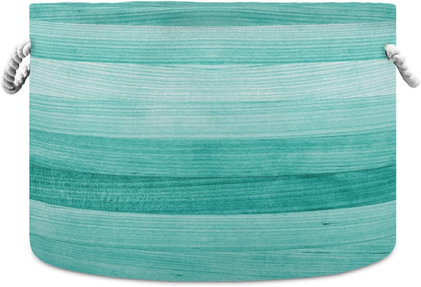 Amazon.com: Large Storage Basket Teal Turquoise Green Wood Toy Storage ...