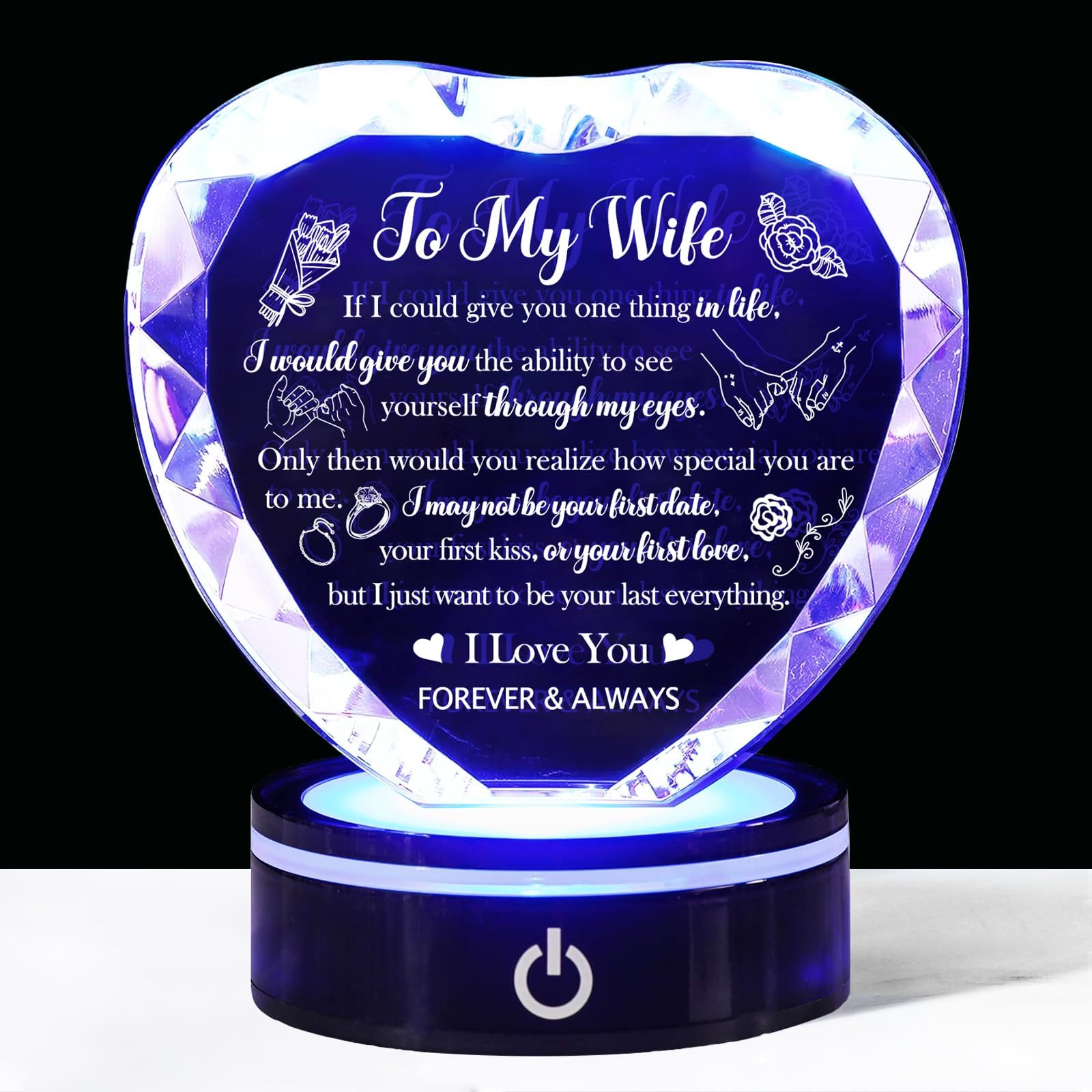 Amazon.com: Gifts for Wife - Crystal Keepsakes Wife Gifts from Husband ...