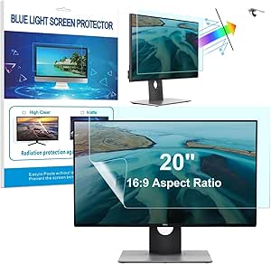 HaruYo 20 Inch Computer Monitor Screen Protector, Anti-Blue Light ...