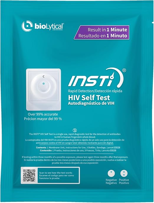 Amazon.com: INSTI HIV Self Test - Rapid HIV Test Kit at Home | Blood ...