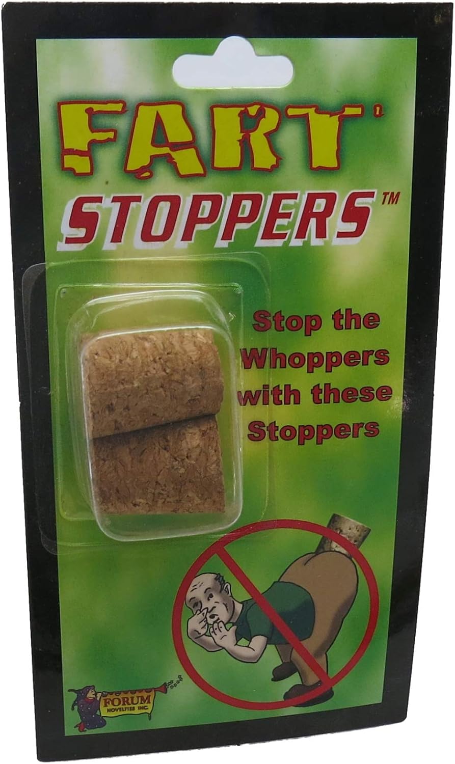 Amazon.com: Forum Novelties 56100 Fart Stoppers, Multi-Color, Standard ...