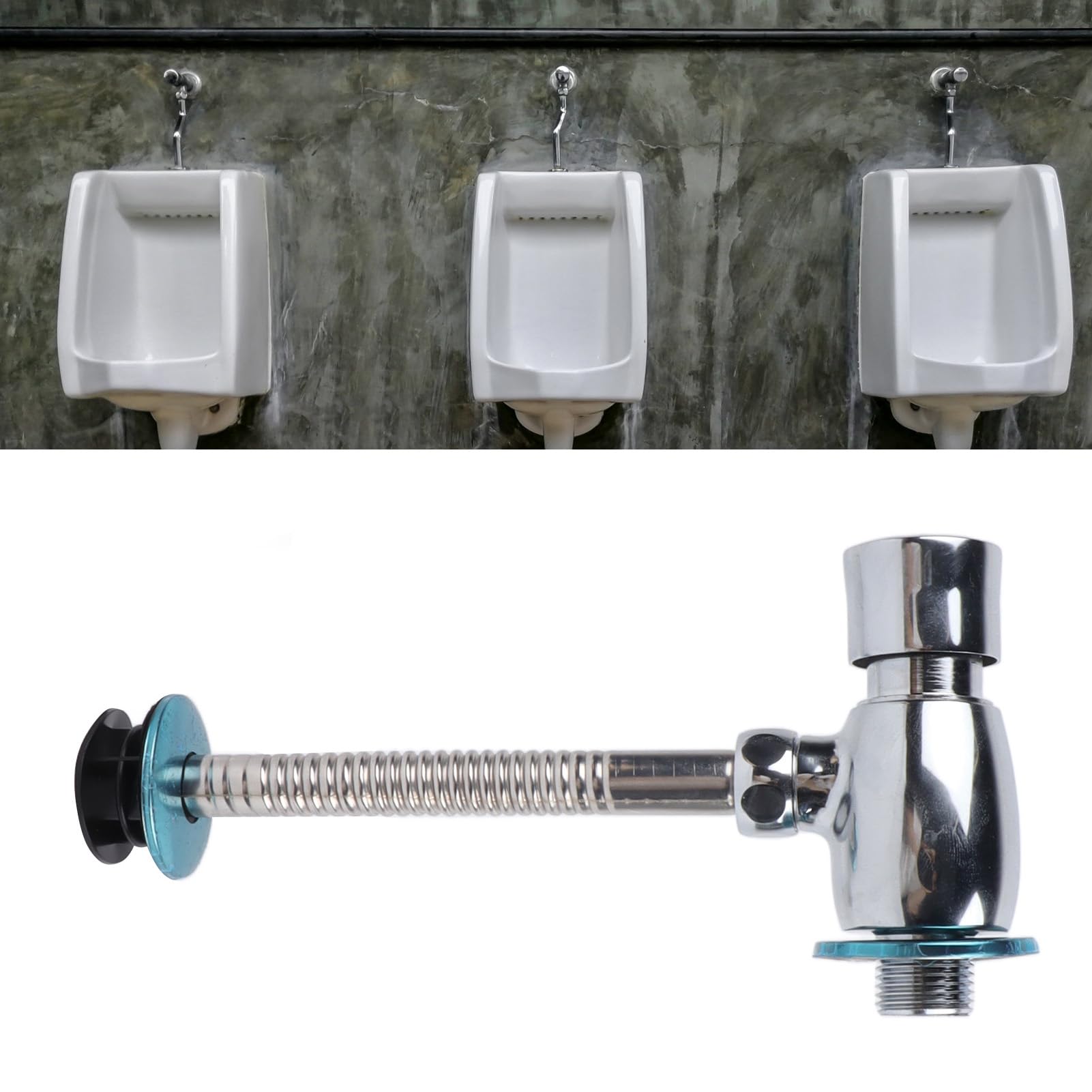 Urinal Flush Valve Hand Push Urinal Flush Valve Toilet Urinal Bathroom ...