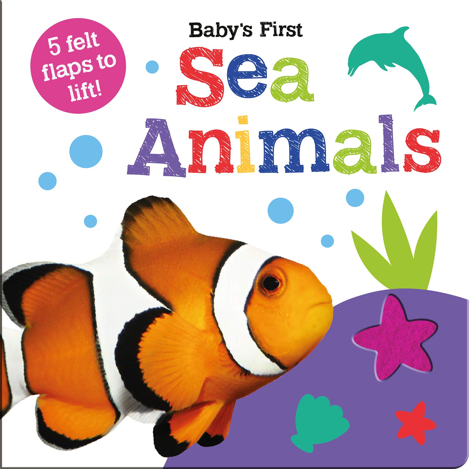 Amazon.com: Baby's First Sea Animals (Baby's First Felt Flap Book ...