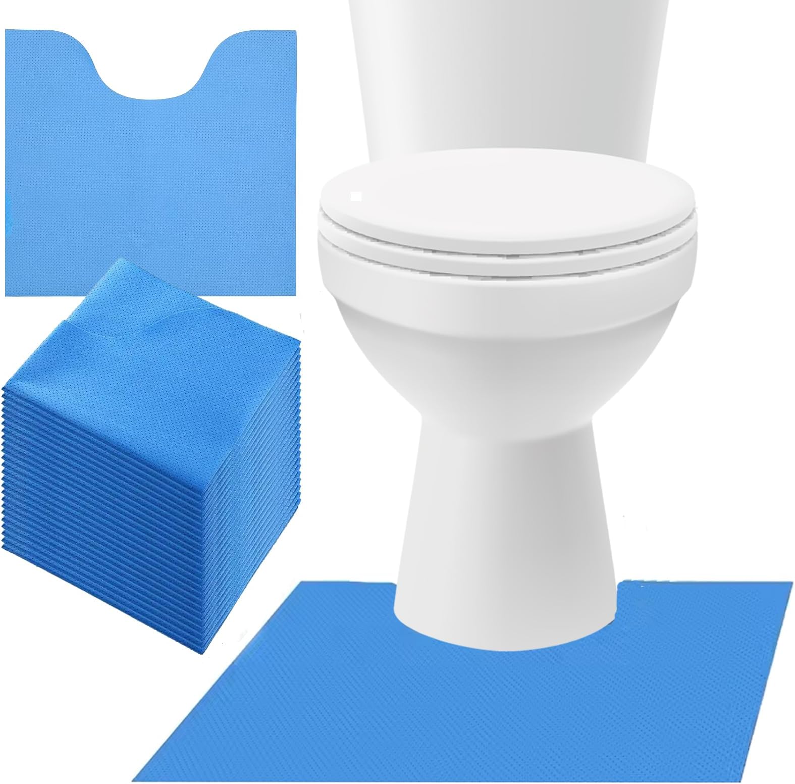 Amazon.com : BREENHILL 25 Pack Disposable Toilet Mats for a Hygienic ...