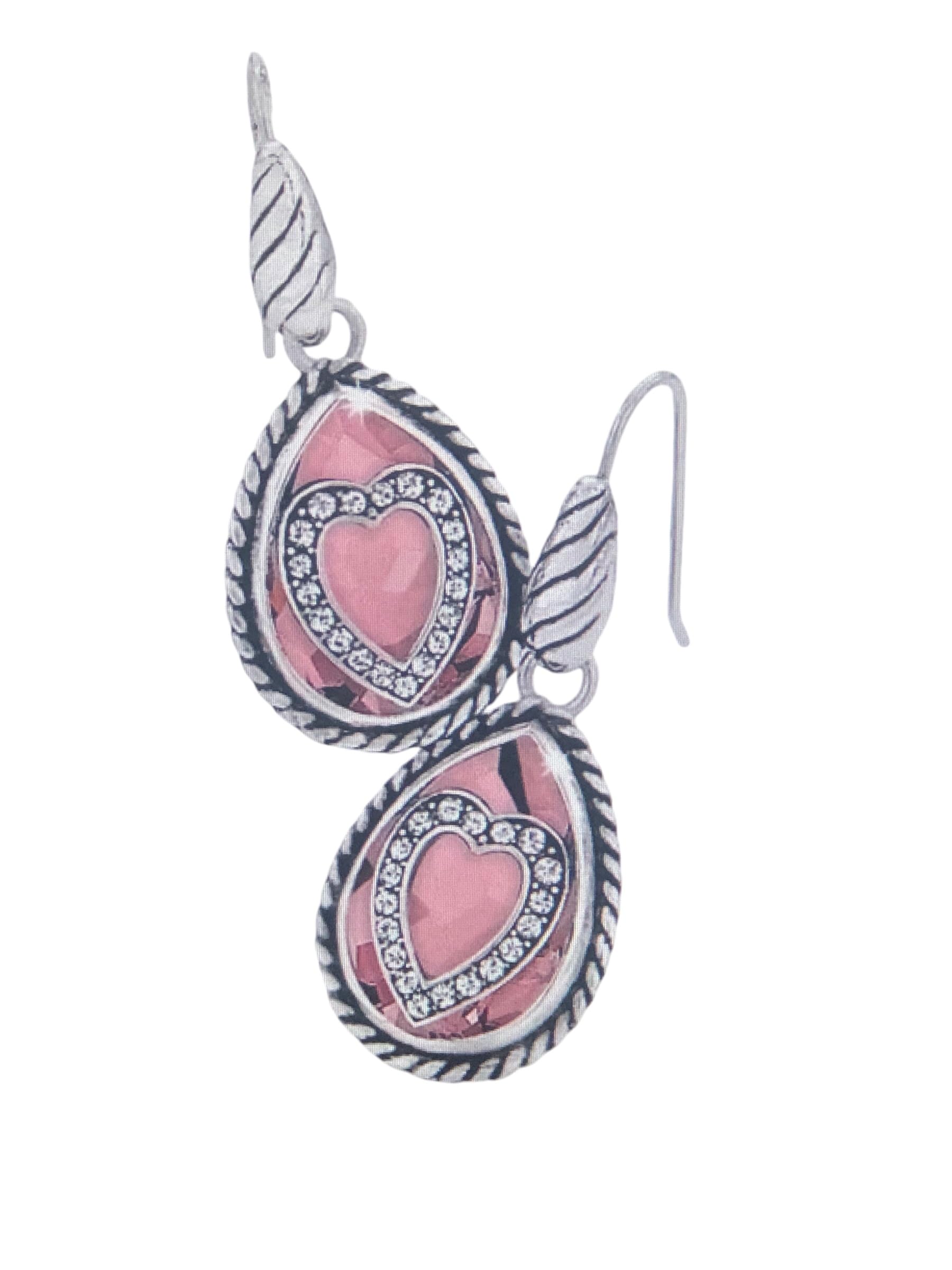 Amazon.com: Brighton Courageous Heart French Wire Earrings: Clothing ...