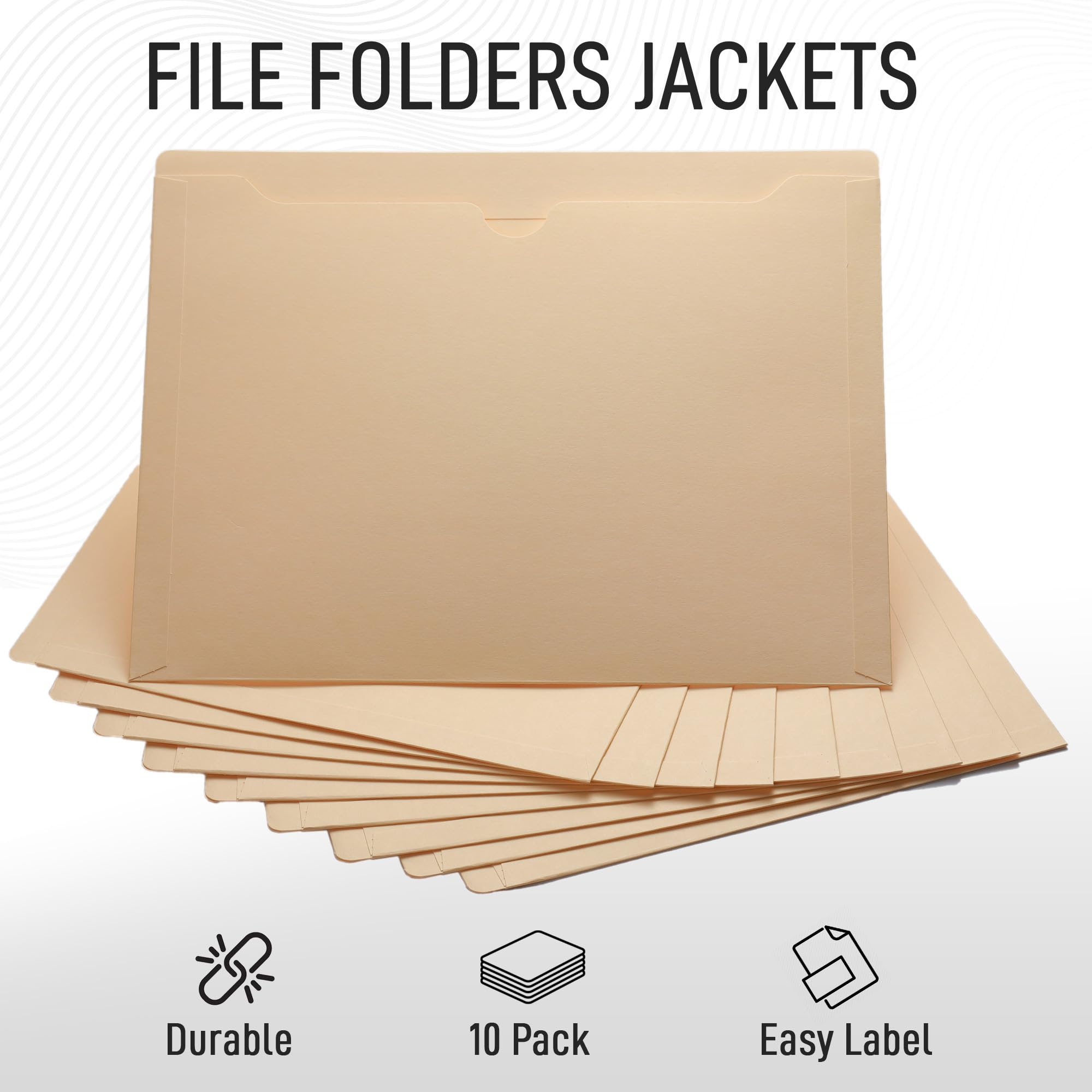 Snapklik.com : Manila File Jackets, Flat-No Expansion, Letter Size ...