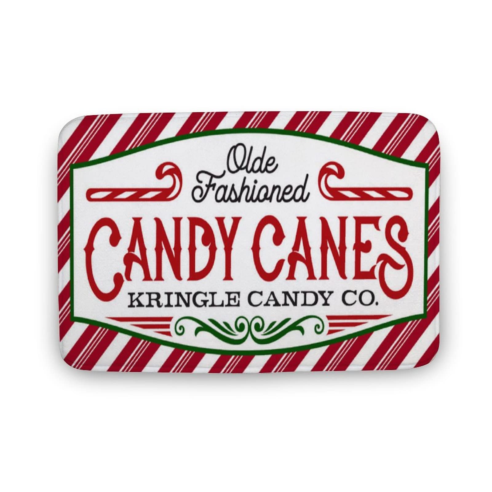 Amazon.com: Welcome Doormat Old Fashion Candy Canes - Candy Christmas ...