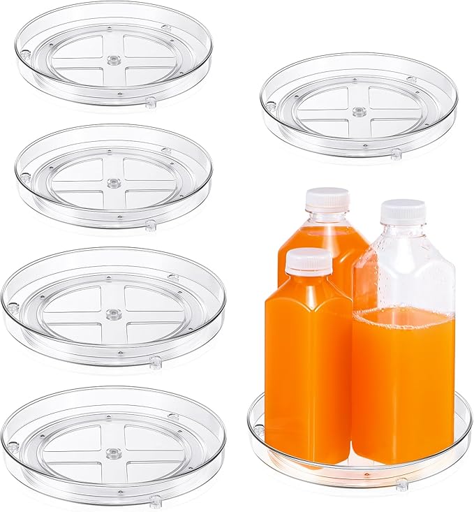 Amazon.com - Sunnyray 6 Pcs Lazy Susan Organizer Rotating Turntable ...