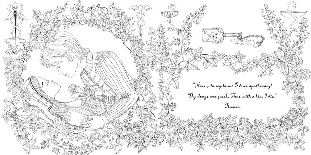 Romeo And Juliet Coloring Page