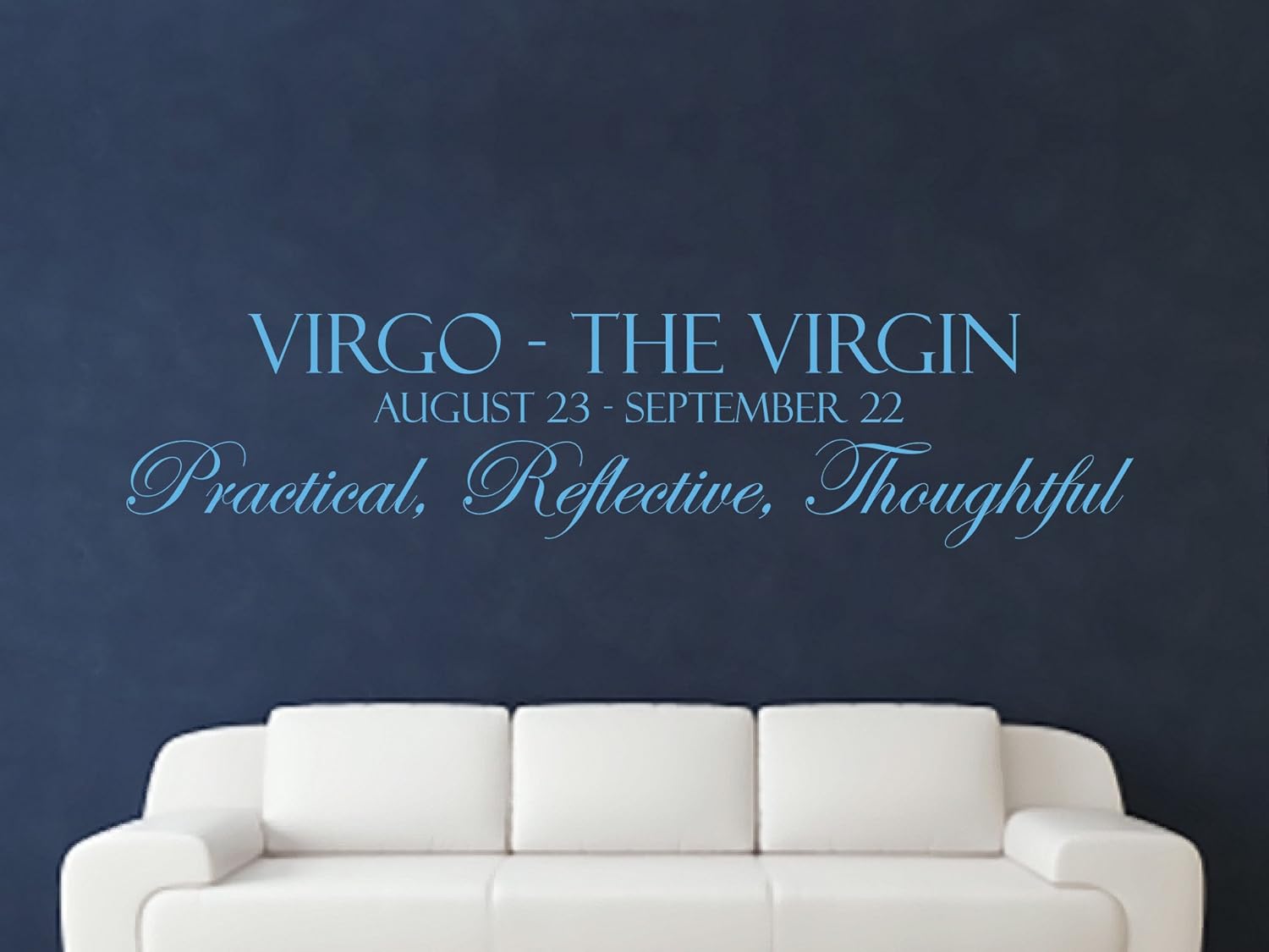 Amazon.com: Star sign - The Virgo Wall Art Sticker - Arctic Blue, Large ...