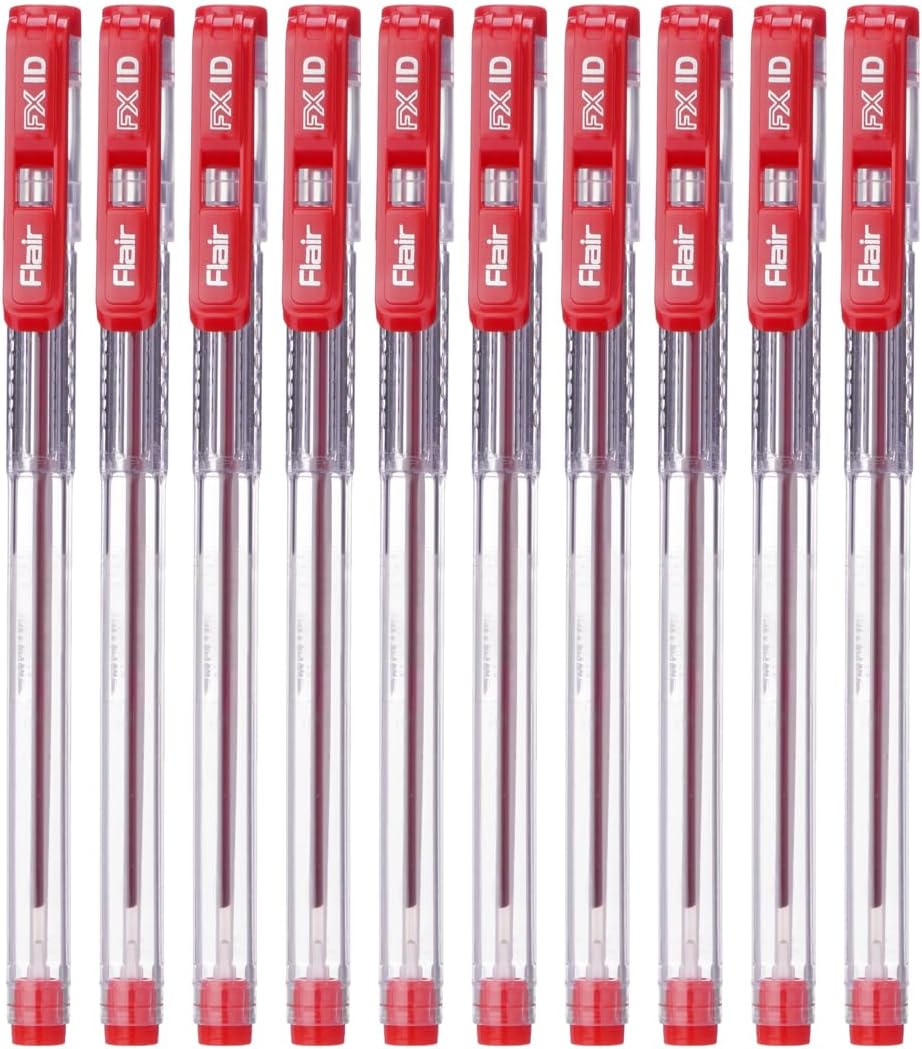 Flair FX ID 0.7mm Ball Point Pens 10-Piece Set, Red : Buy Online at ...