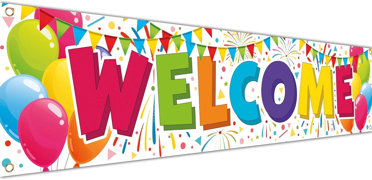 Amazon.com: Welcome Banner - Welcome Home Banner - Welcome Back Banner ...
