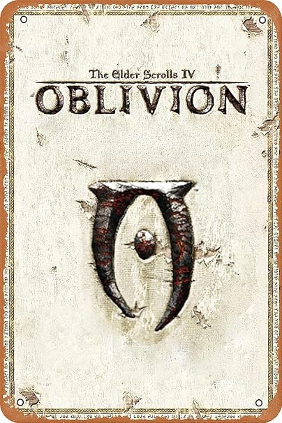 Amazon.com: The Elder Scrolls IV Oblivion Game Poster Tin Sign Vintage ...