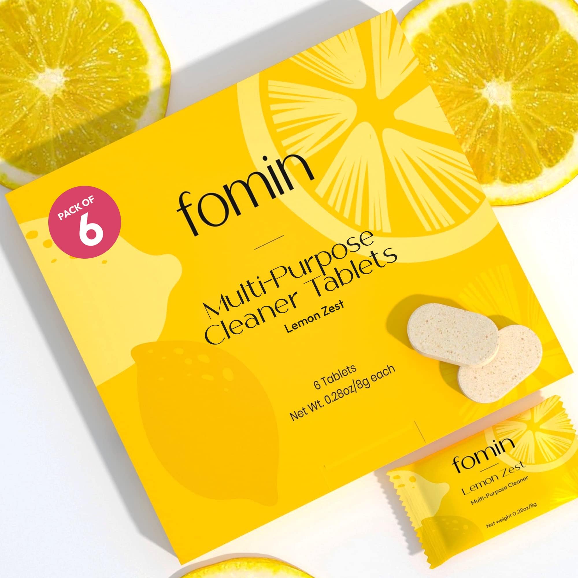 Amazon.com: FOMIN Multi Surface Cleaner Refill Tablets (6 Pack) - Lemon ...