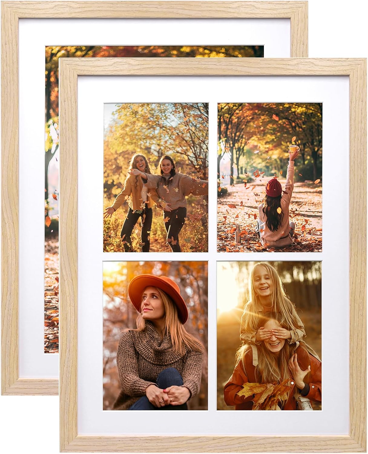 Amazon.com - KINLINK 12x16 Picture Frame Natural, Wood Frame with ...