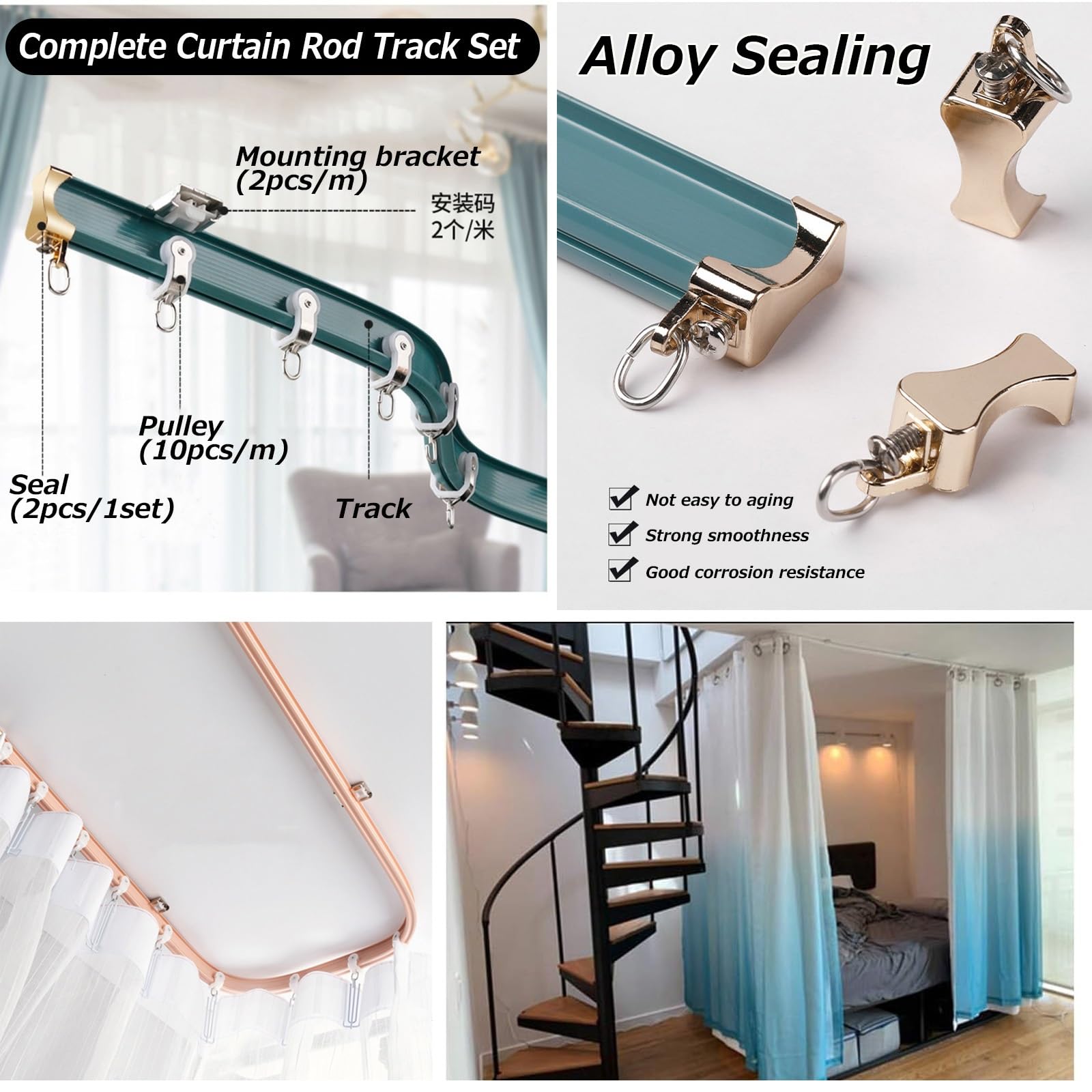 Ceiling And Track Bracket Guide Extension Brackets For Wall Mounted