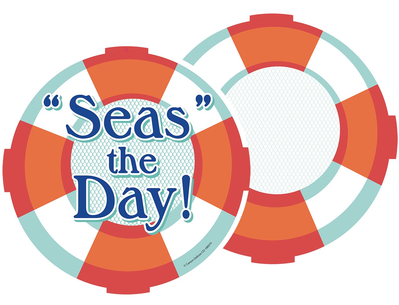 Amazon.com: Carson Dellosa Seas the Day 15"x15" Nautical Bulletin Board ...