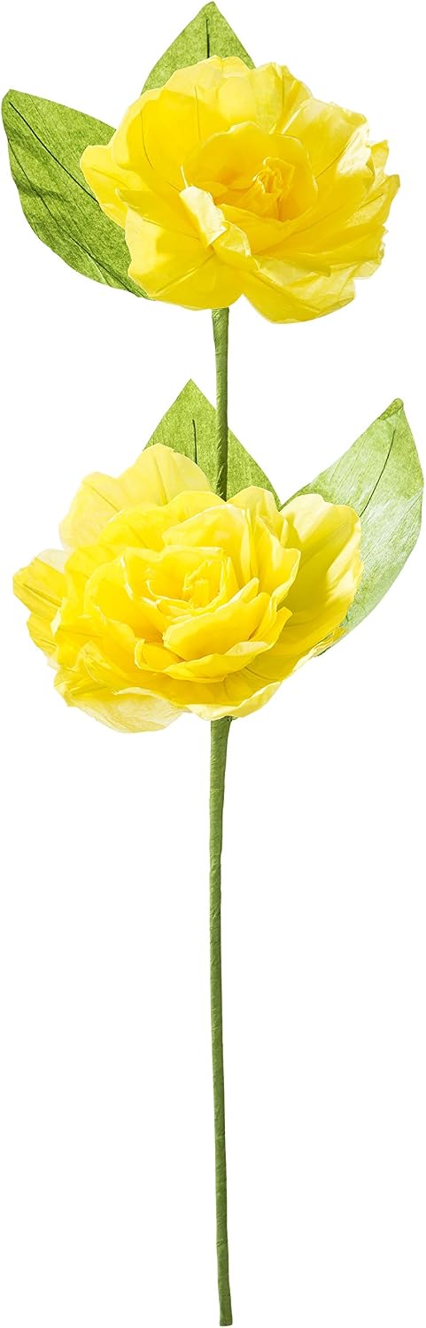 Amazon.com | Talking Tables Decadent Decs, Yellow Paper Flower ...