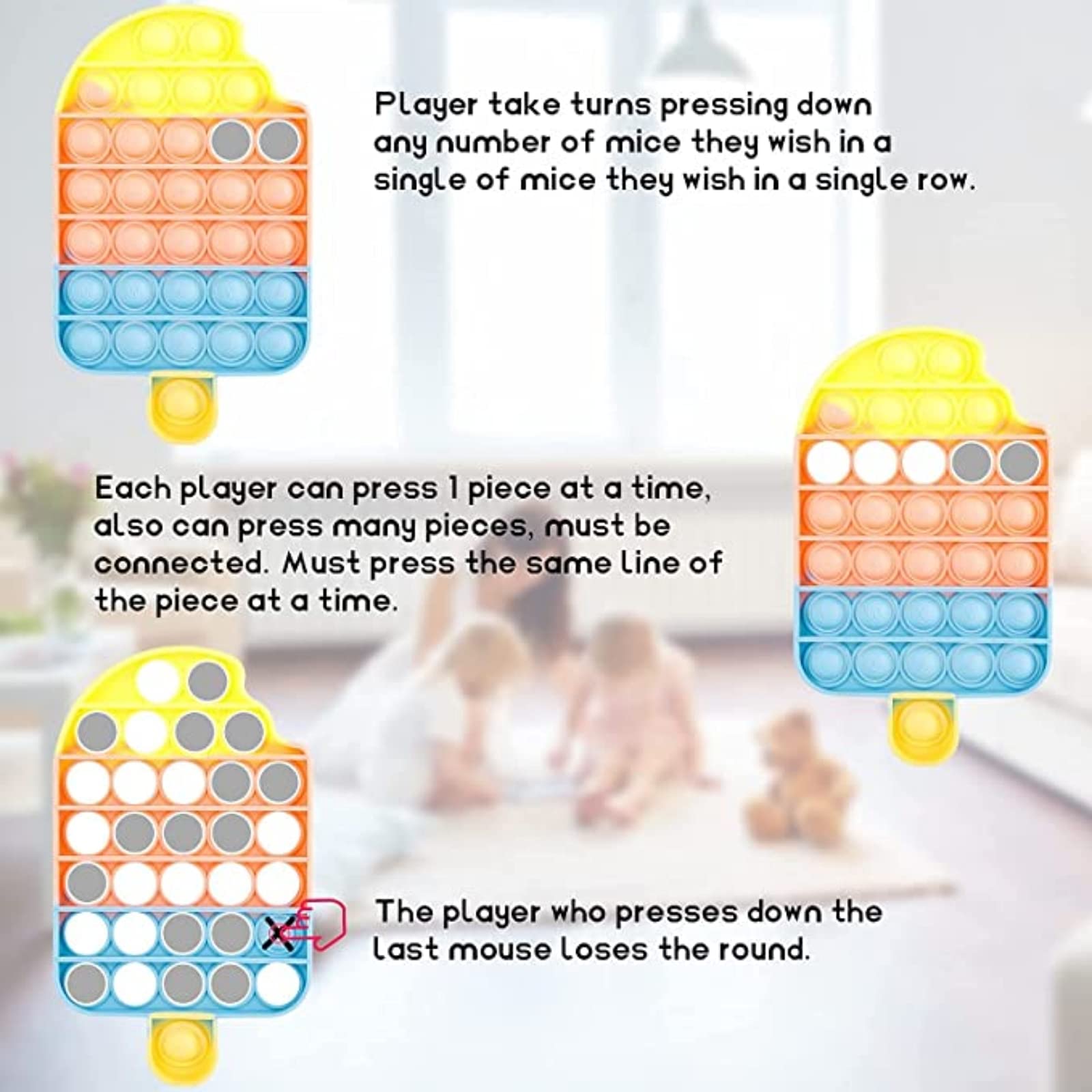 IDJWVU Pop Fidget Toy Packs,Push Popping It Bubble Sensory Poppet ...