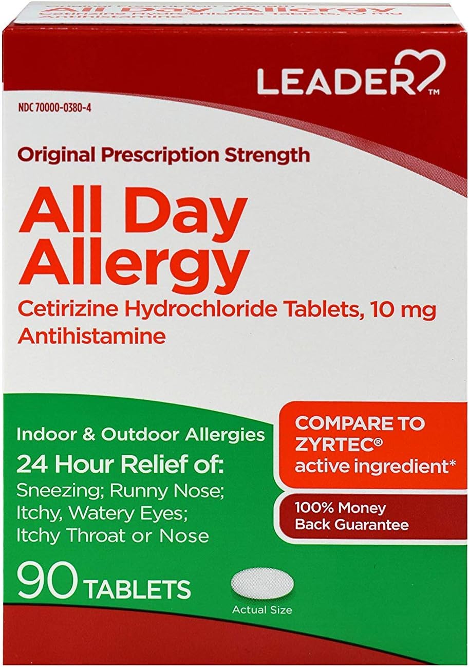 Amazon.com: Leader Antihistamine Allergy Relief Diphenhydramine HCl ...