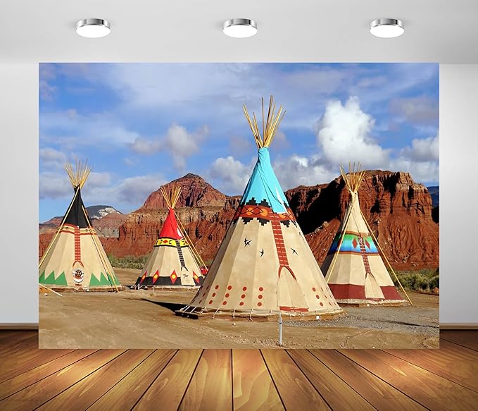 Amazon.com : BELECO 7x5ft Fabric Native American Indian Backdrop ...