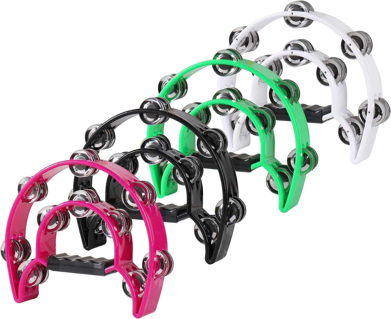 Amazon.com: 4 Pack Tambourine for Adults, Handheld Tambourine with ...