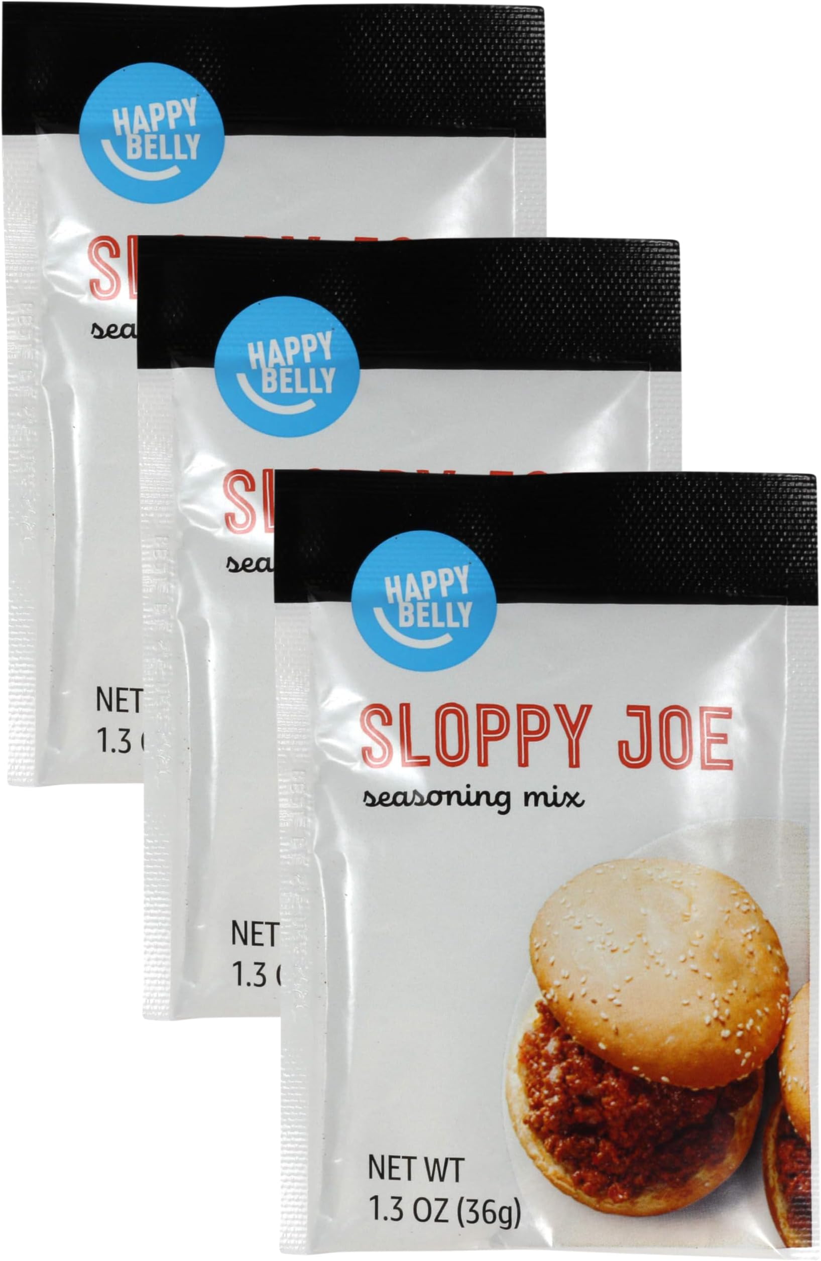 Amazon.com: Amazon Brand - Happy Belly Sloppy Joe Seasoning Mix, 1.3 ...
