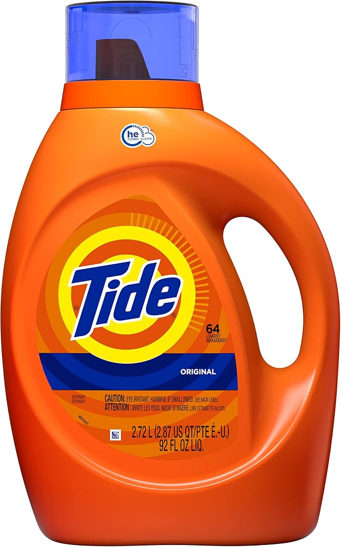 Amazon.com: Tide Laundry Detergent Liquid Soap, High Efficiency (HE ...
