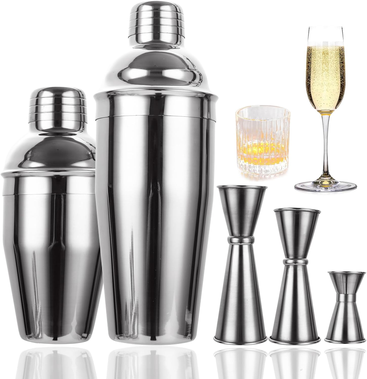 APACALI 350ml & 750ml Cocktail Shaker, Cocktail Making Kit with ...