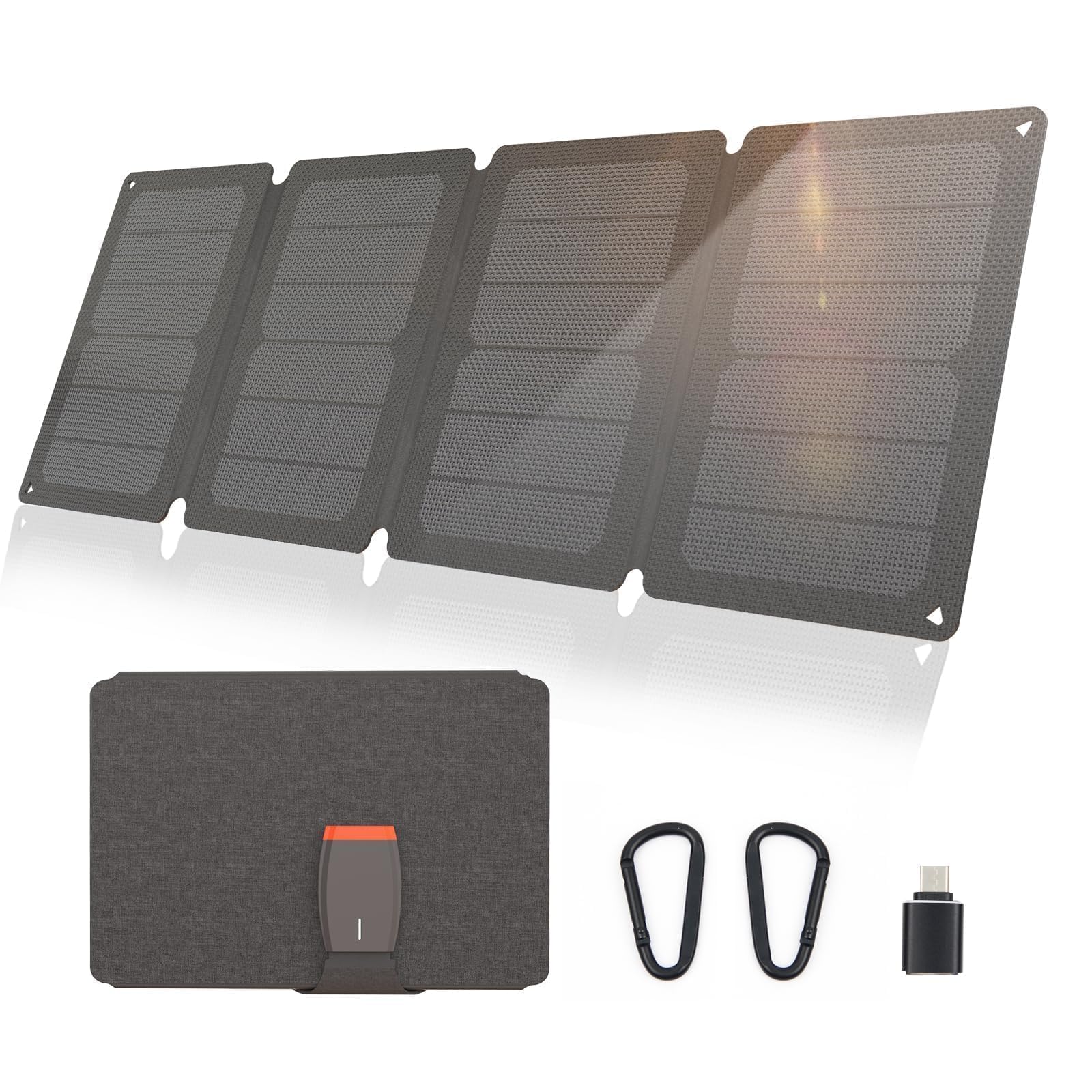 Amazon.com : 36W Solar Panel with Type-C PD 3.0/USB QC 3.0 Fast ...
