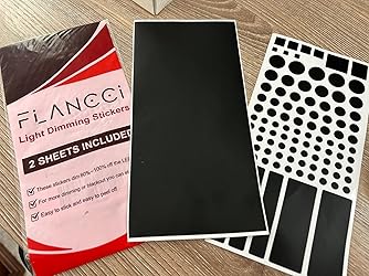 Amazon.com: FLANCCI LED Light Blocking Stickers, Light Dimming LED ...