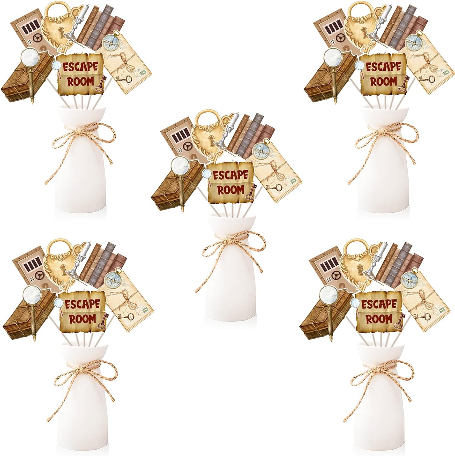 Amazon.com: Escape Room Party Decorations 24Pcs Escape Room Centerpiece ...